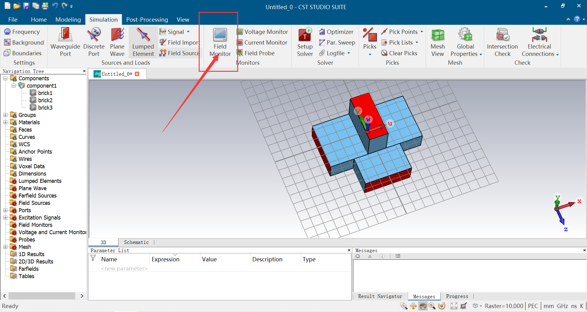 基于电磁仿真软件CST的3.4-4GHz波导魔T设计_cst仿真教程-CSDN博客
