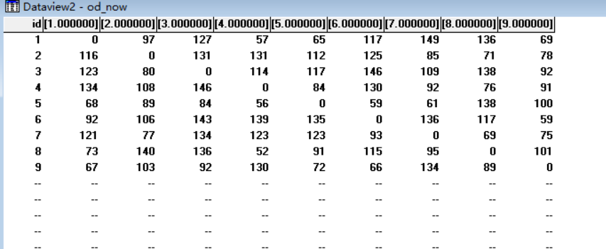 TransCad导入Excel中的OD矩阵和PA数据_有pa数据和基年od怎么用-CSDN博客