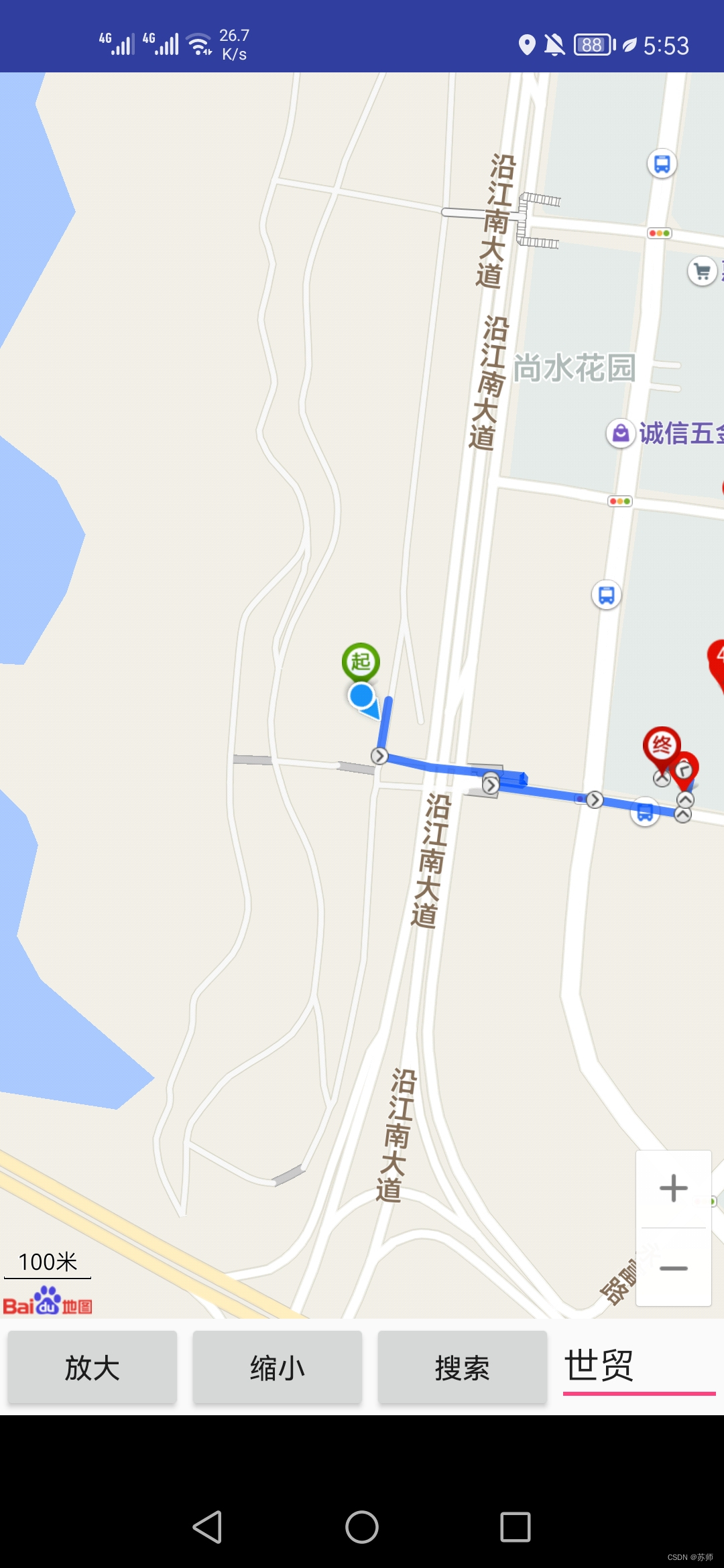 基于android studio的百度地图（放大缩小搜索功能）_androidstudio baidumap zoom-CSDN博客