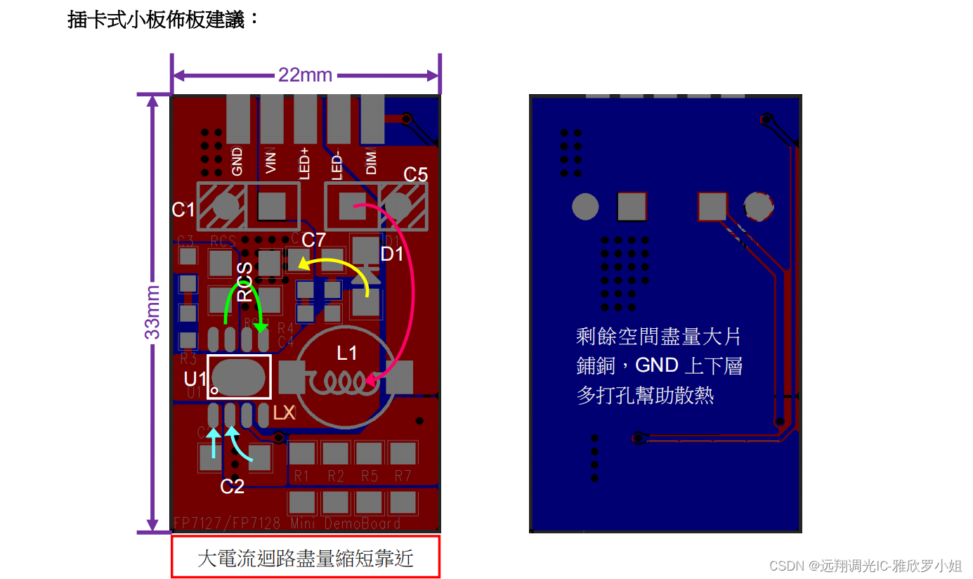 远翔DC-DC降压恒流LED双路调光IC RGB共阳极无频闪调光调色芯片FP7126-FP7127-FP7128 舞台灯磁吸轨道灯智能家居调光 ...