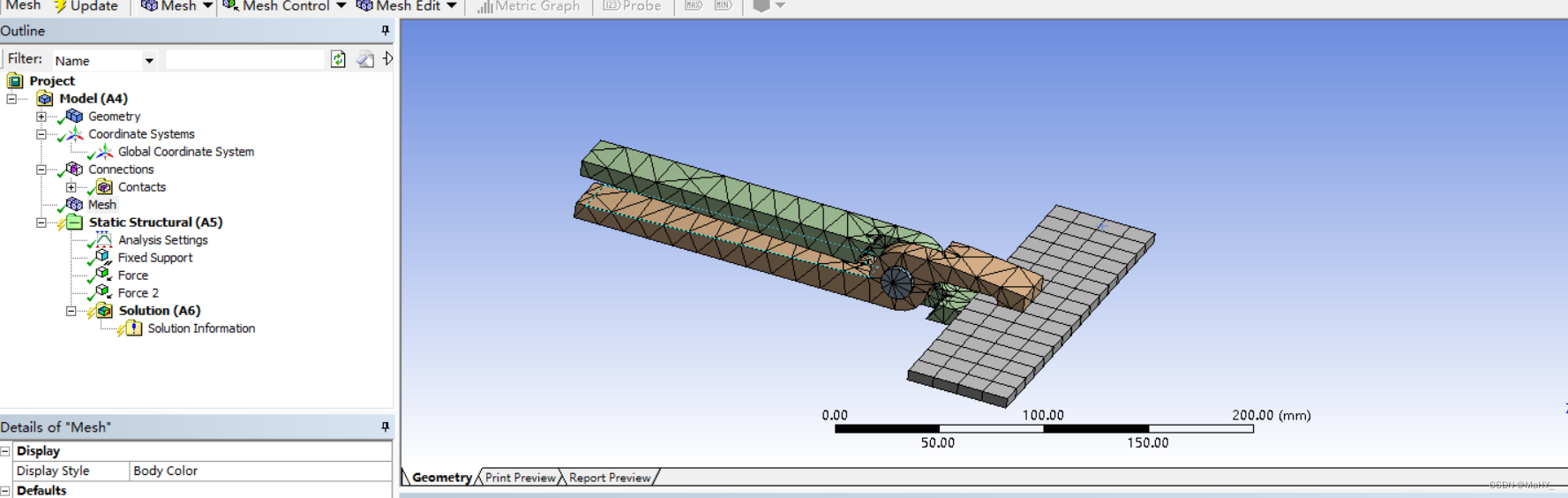 ANSYS-workbench 第七课：装配体分析思路讲解和常见接触类型_ansys焊接接触设置-CSDN博客