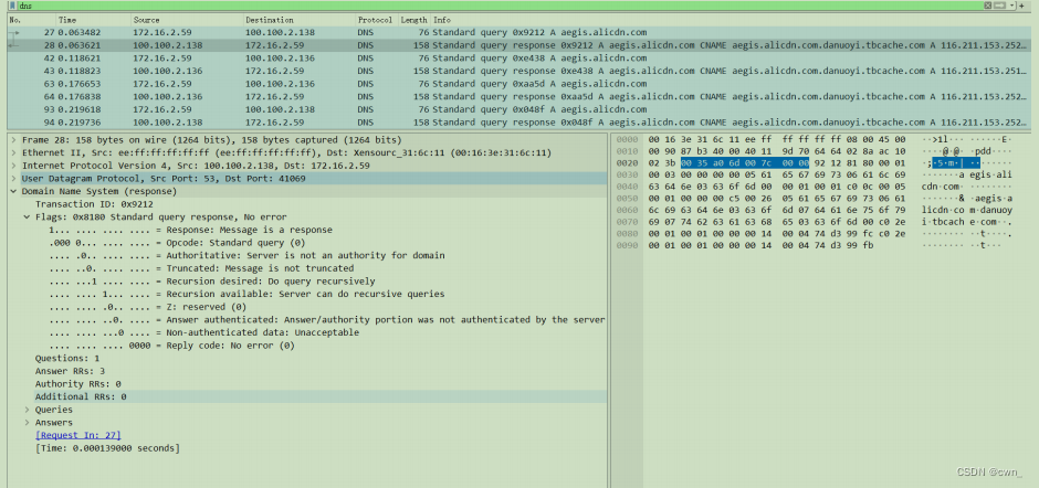 实验5 DNS协议分析与测量_cwn_的博客-CSDN博客