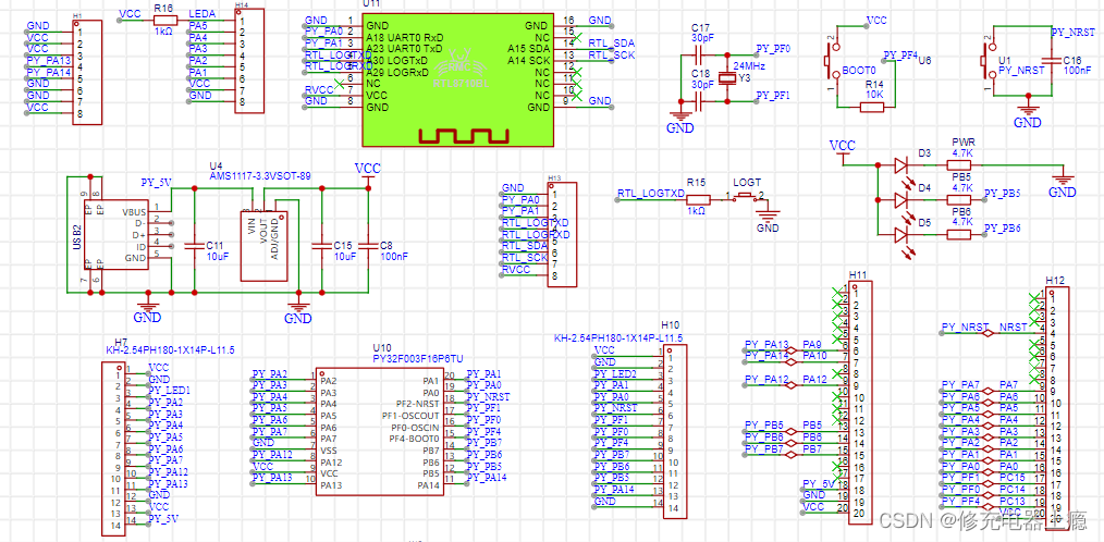 普冉PY32F003+瑞昱RTL8710+AT固件点灯_rtl8710参考设计-CSDN博客