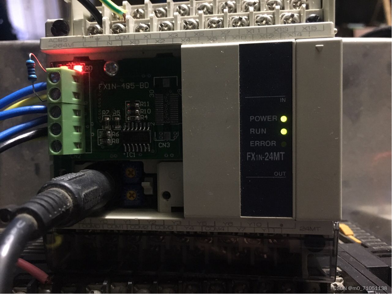 三菱FX1N PLC 485与三菱变频器modbus通讯_三菱变频器通讯地址表-CSDN博客