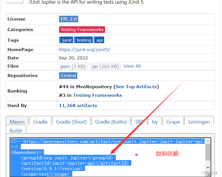Java测试框架 junit5_j 康的博客-CSDN博客