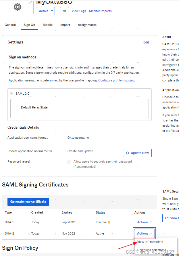 Springboot、React集成Okta SAML2单点登录_springboot集成saml-CSDN博客