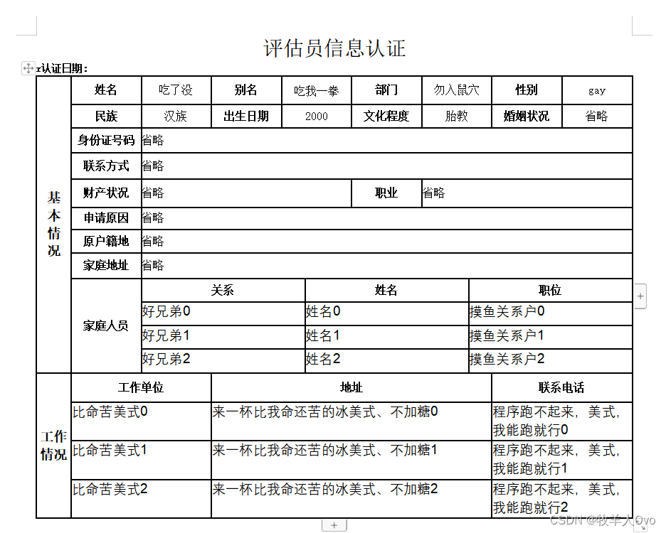 Springboot整合poi Tl实现word文档模板动态渲染数据 附完整实例牧羊人ovo的博客 Csdn博客