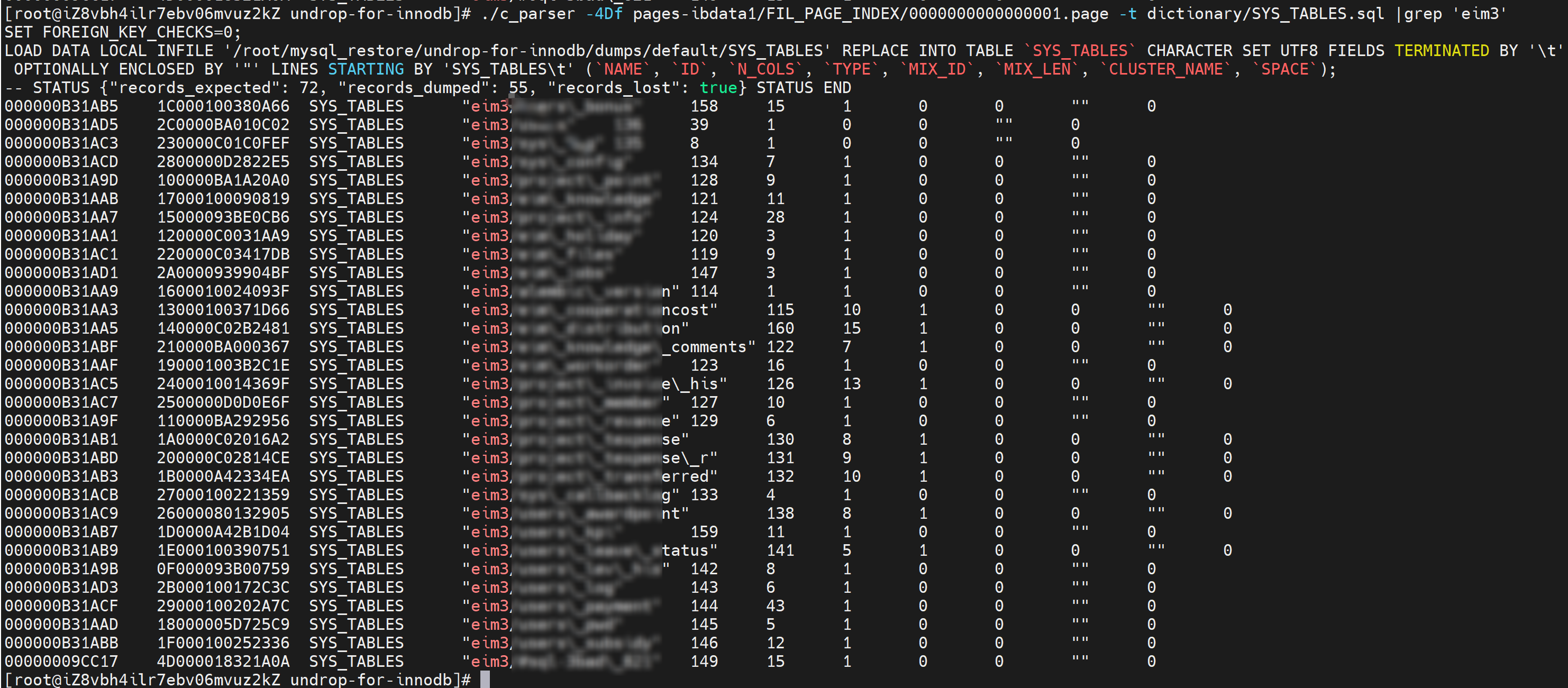 使用undrop-for-innodb恢复Innodb引擎下误删的数据-CSDN博客