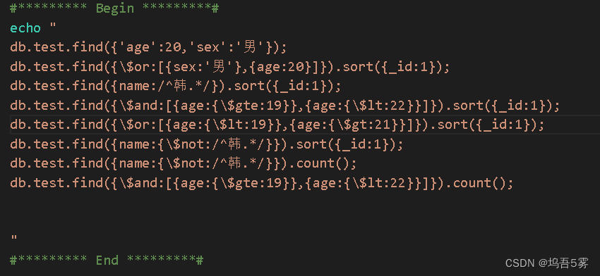 分布式数据库nosql三——mongodb 文档的高级查询操作第1关数据的导入导出 Csdn博客