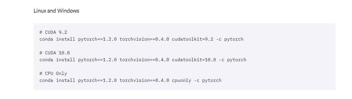 基于cuda10.0的pytorch深度学习环境配置_cuda10.0对应的pytorch-CSDN博客