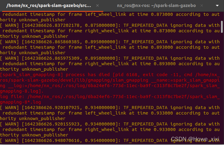 【踩坑记录】slam Gmapping建图失败 已解决 No Map Received Csdn博客