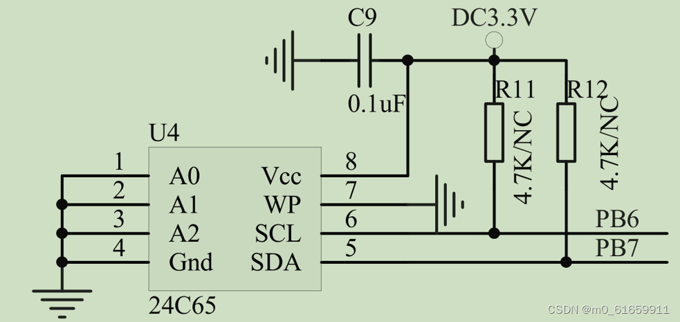 8.stm32的I2C总线通信原理,24Cxx存储芯片,I2C读写24Cxx-CSDN博客