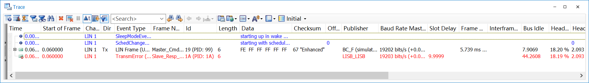 How to use CANalyzer to view LIN Message ID and Signal signal - Programmer Sought