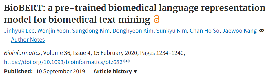 BioBERT: a pre-trained biomedical language representation model for ...