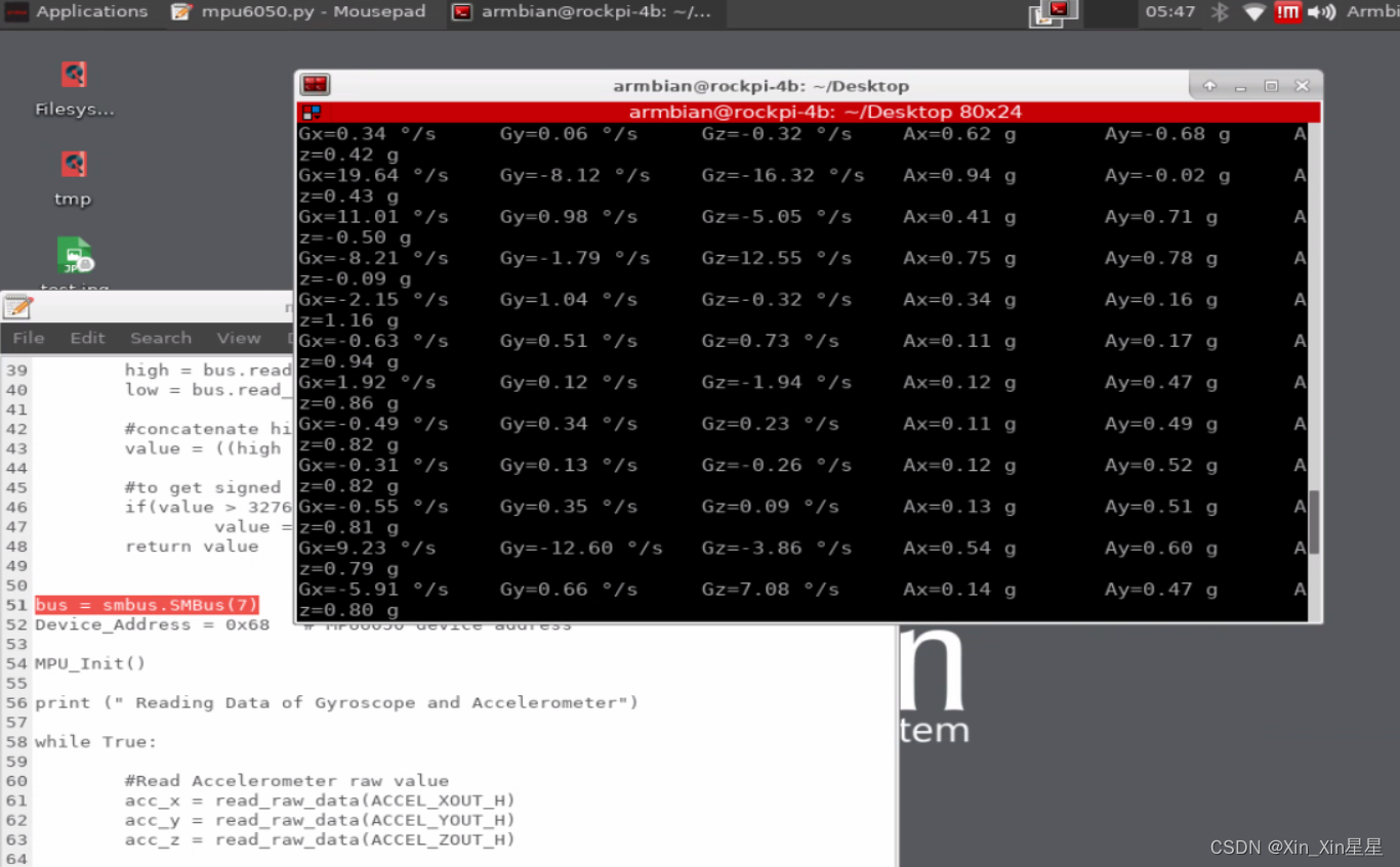 (Rockpi 4b使用心得)，Python的smbus模块，mpu6050等模块的使用_import smbus-CSDN博客