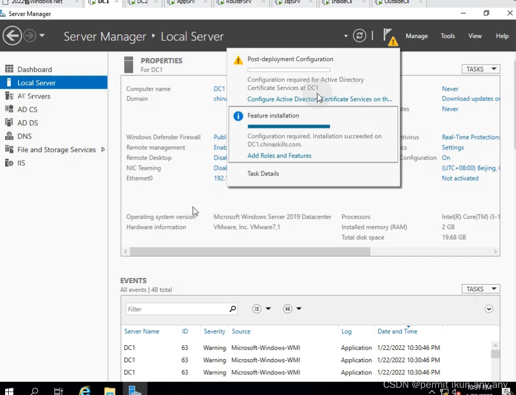 证书颁发机构--Windows server_证书颁发机构自动颁发计算机证书-CSDN博客