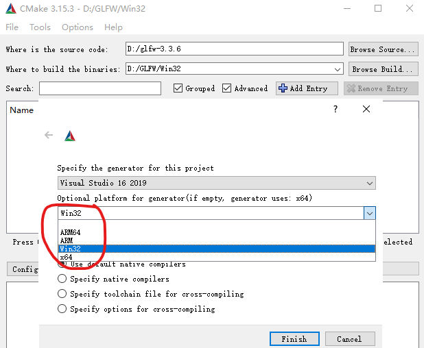 OpenGL+VS2019+Win32/x64环境配置_opengl win32和-CSDN博客