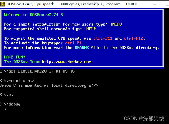 汇编语言初级工具（dosbox、debug）下载与安装教程debug下载 Csdn博客 1258
