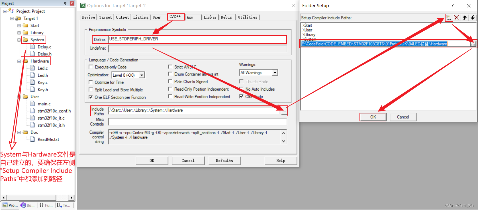 【STM32F103C8T6+固件库】Keil初始配置_keilstm32f固件-CSDN博客