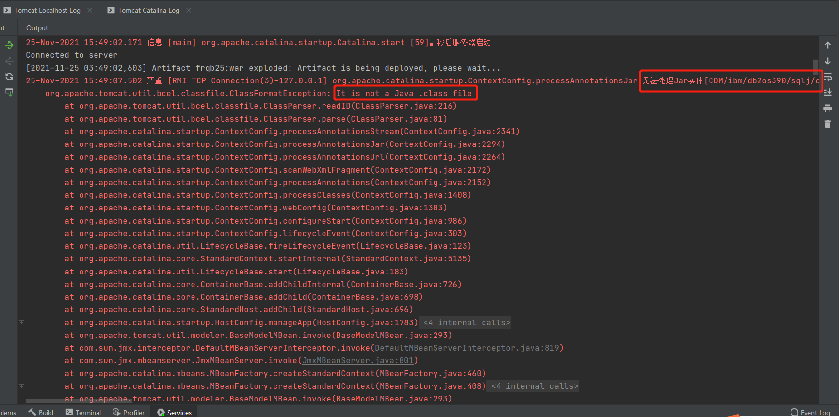 严重 [RMI TCP Connection(3)-127.0.0.1] org.apache.catalina.startup.ContextConfig...解决方法-CSDN博客