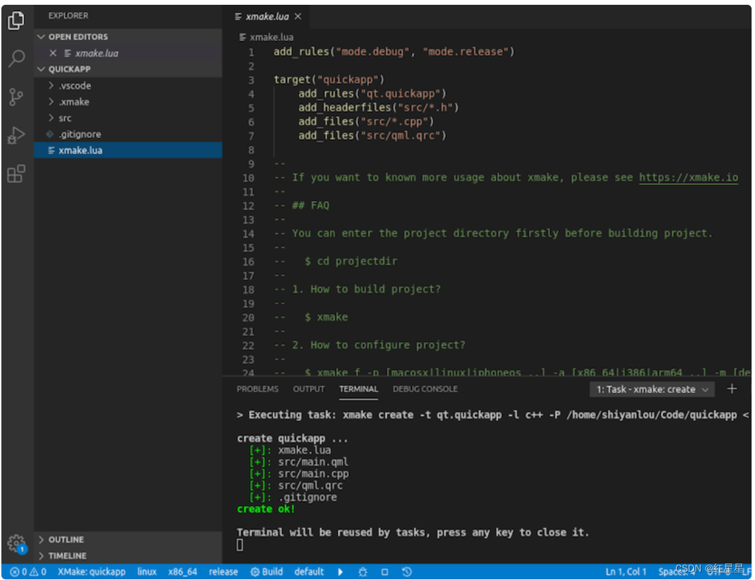 Xmake实战---使用 xmake 开发 Qt 程序-CSDN博客