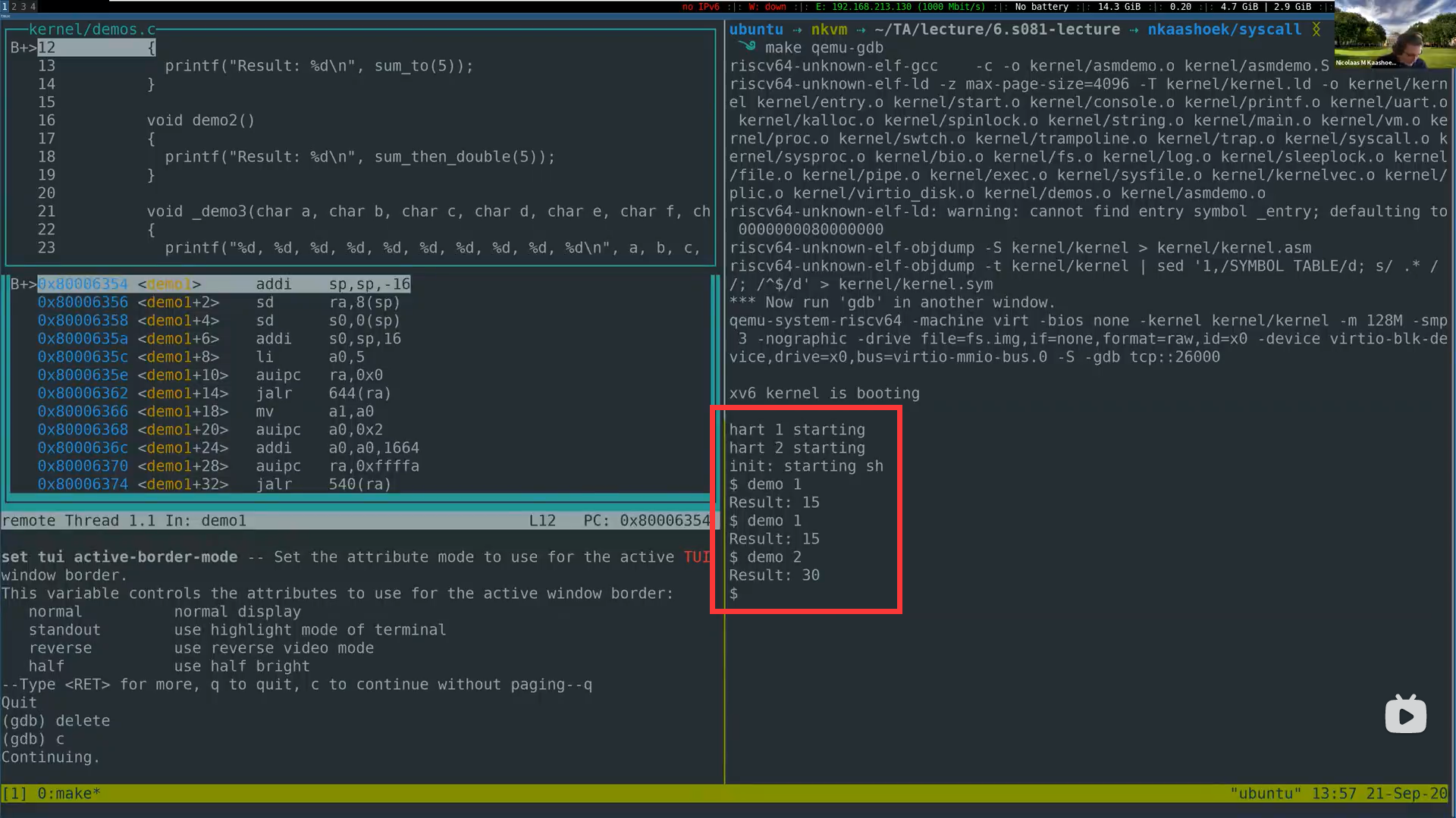 操作系统MIT6.S081：P4-＞RISC-V calling conventions and stack frames_riscv的stack frame的布局-CSDN博客