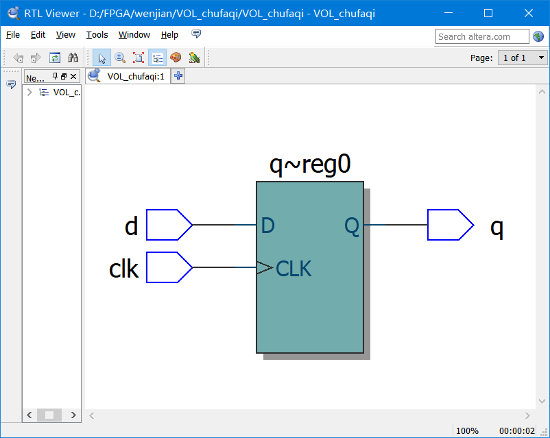 【FPGA】Quartus-II用三种方式实现D触发器_quartus ii原理图中如何调用d触发器-CSDN博客