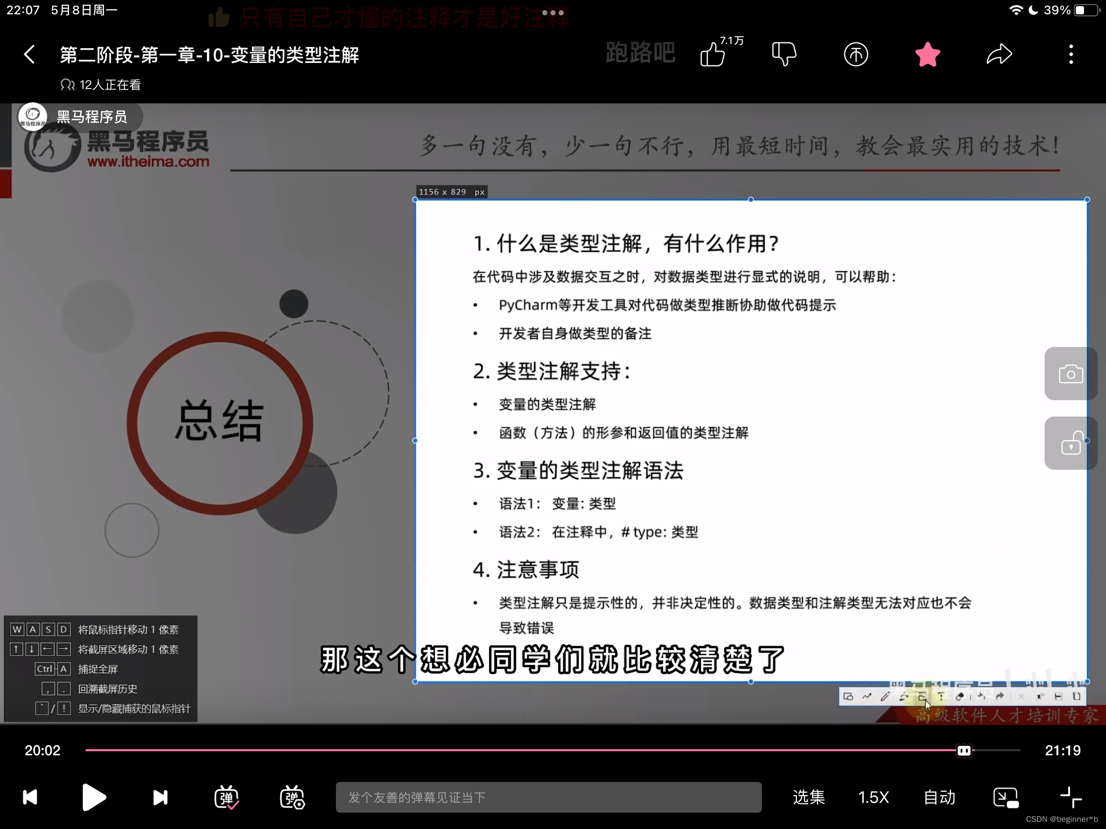 变量的类型注解（标记数据类型）变量的注记 Csdn博客 