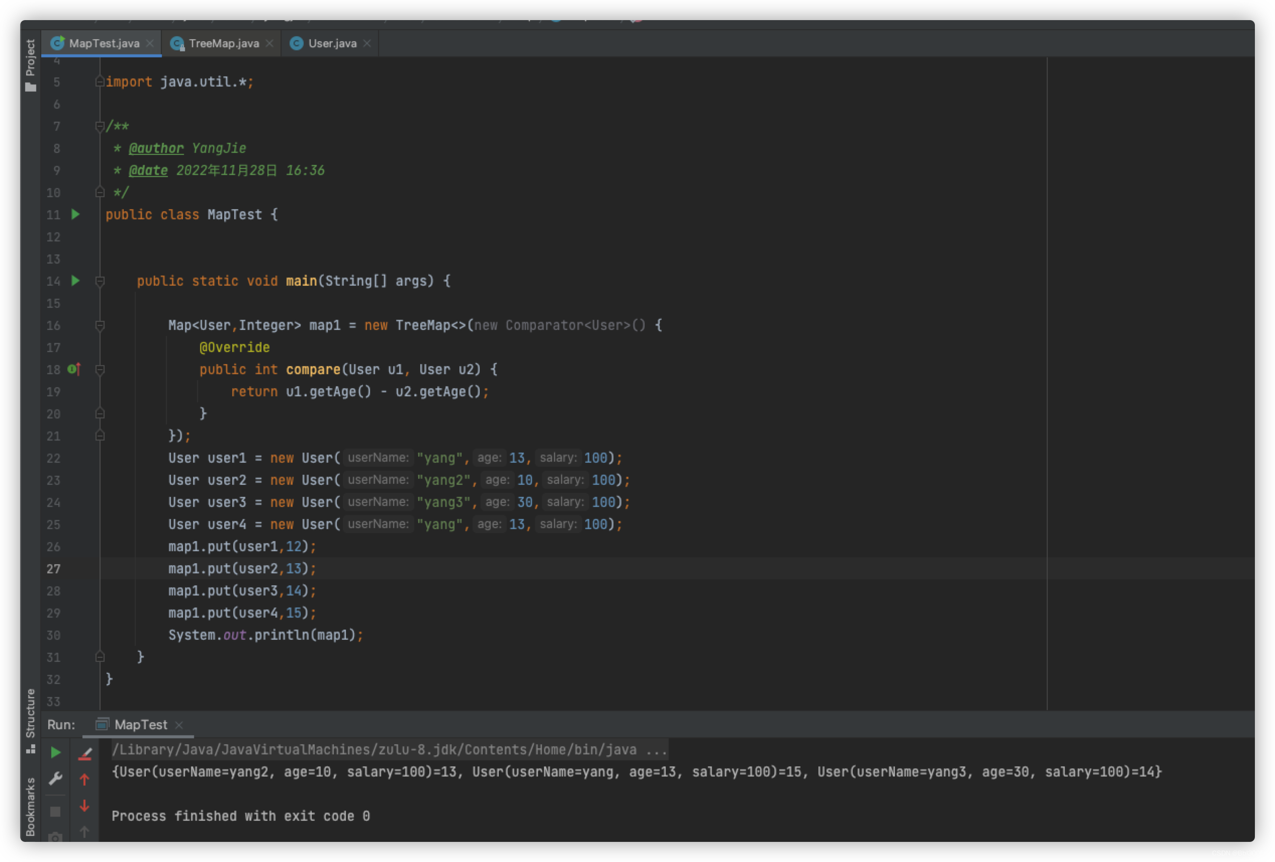 TreeMap 数据丢失? 只是被覆盖了!_treemap的key被修改-CSDN博客