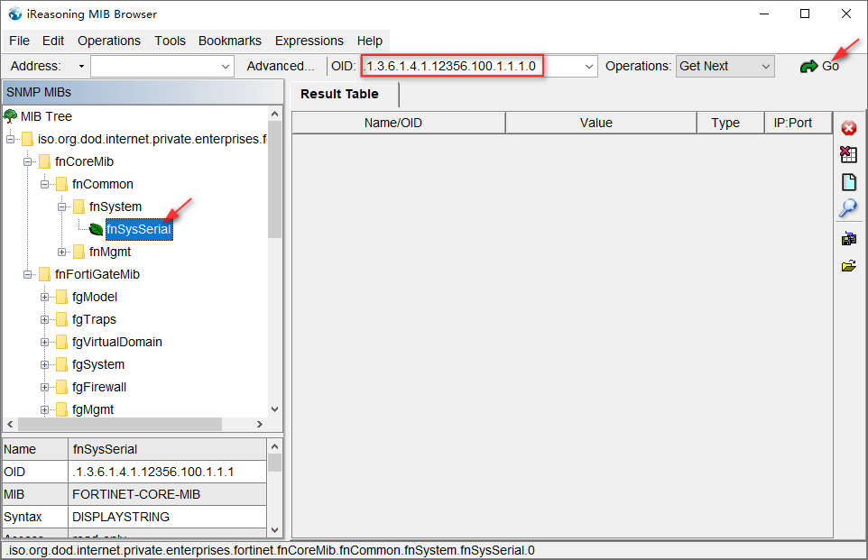 【高级篇 / SNMP】(7.0) 02. iReasoning 查看 FortiGate MIB FortiGate 防火墙_ireasoning mib browser-CSDN博客