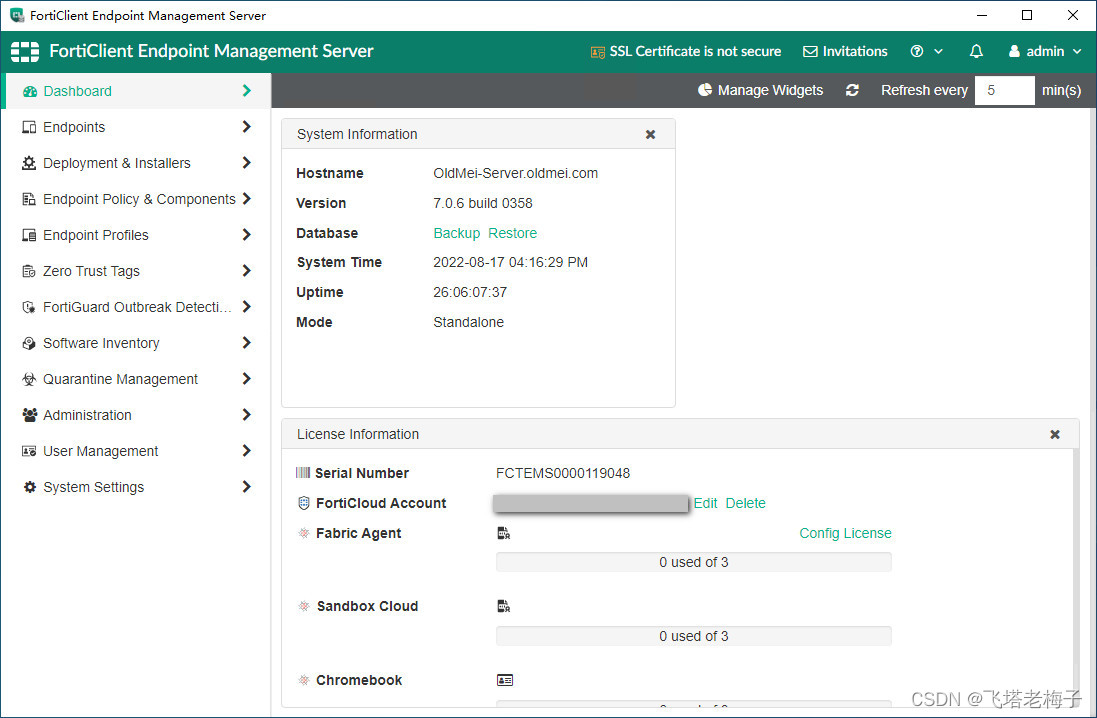 【高级篇 / ZTNA】(7.0) 01. FortiClient EMS 下载与安装 FortiGate 防火墙_飞塔ems-CSDN博客