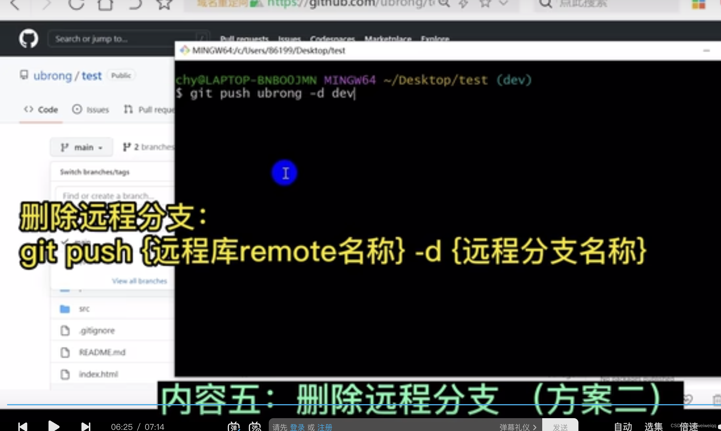 Git的学习命令（4）——提交修正 删除远程分支git 修正并提交 Csdn博客