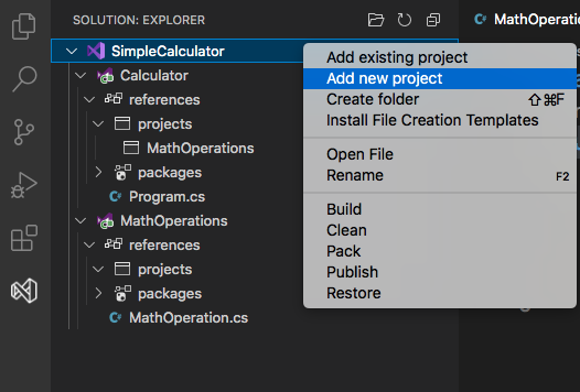 在VS Code工具中使用Solution-Explorer插件和Test-Explorer插件的详细操作步骤_vscode的explorer ...