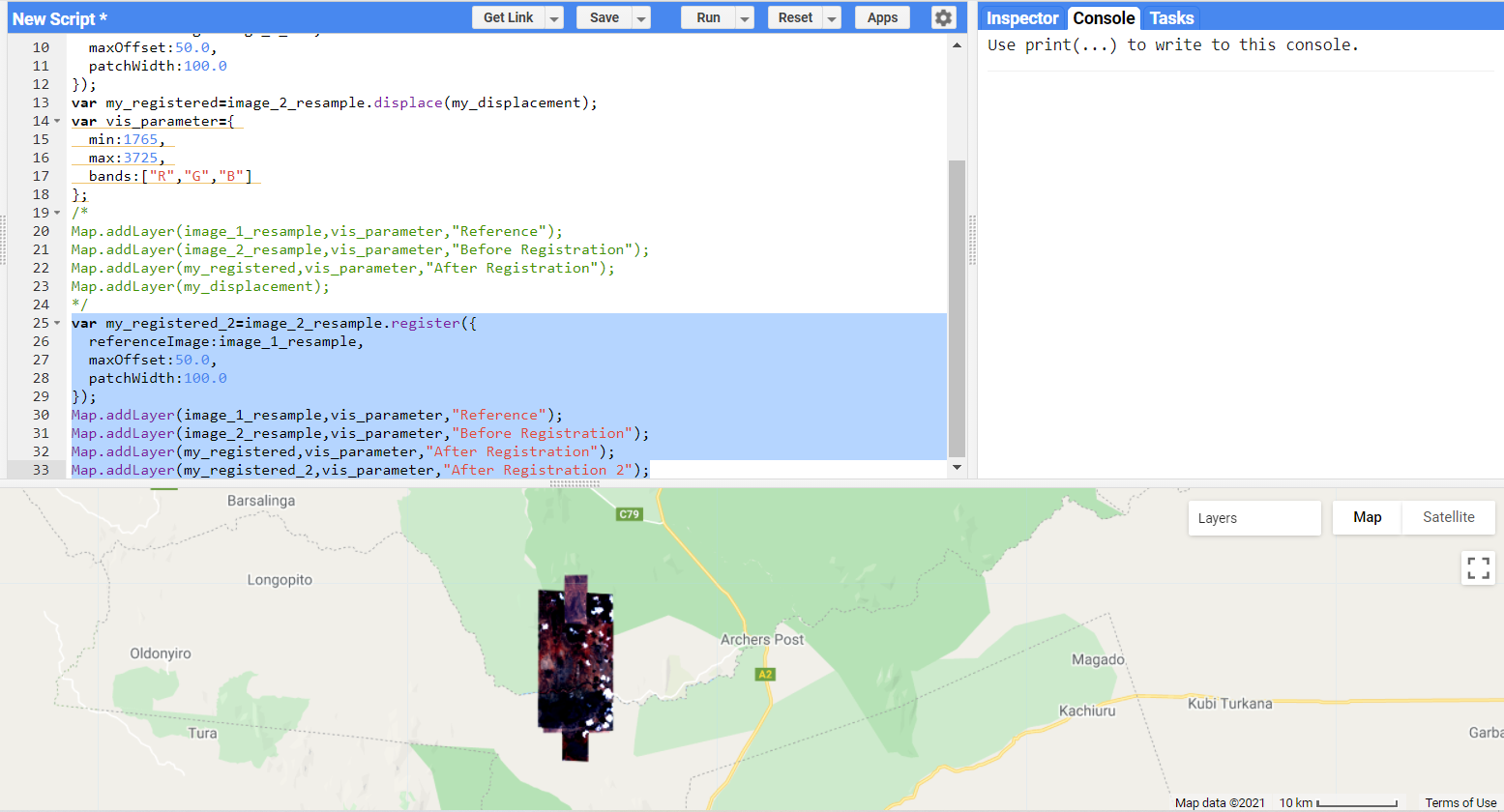 Google Earth Engine谷歌地球引擎GEE栅格图像自动地理配准与空间位置校正_图片 地理 配准 算法-CSDN博客