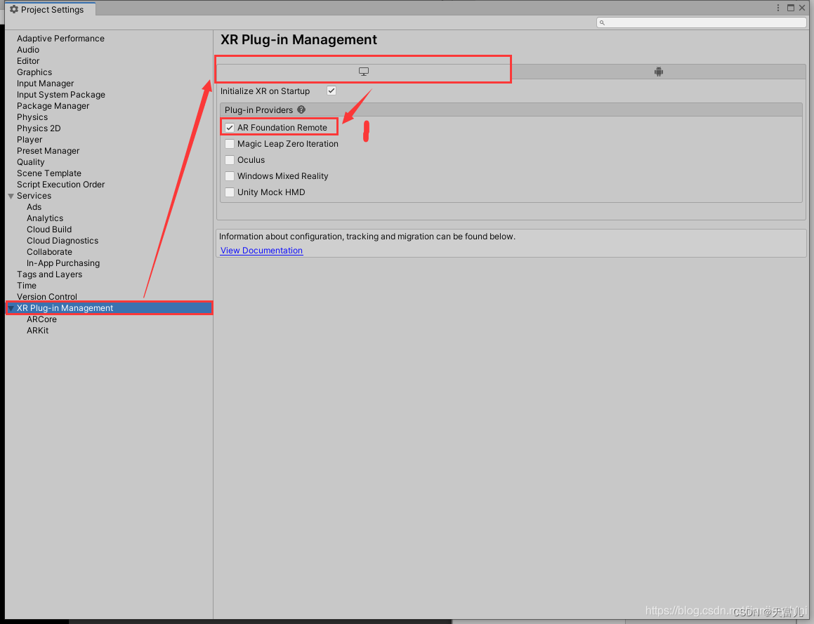 Unity编辑器中使用AR Foundation Editor Remote插件调试AR Foundation程序_arfoundation editor-CSDN博客