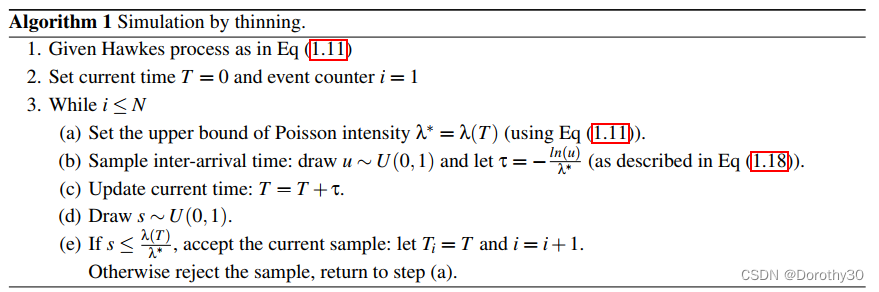 【笔记】社交媒体事件的Hawkes Process建模教程（2）_thinning algorithm-CSDN博客