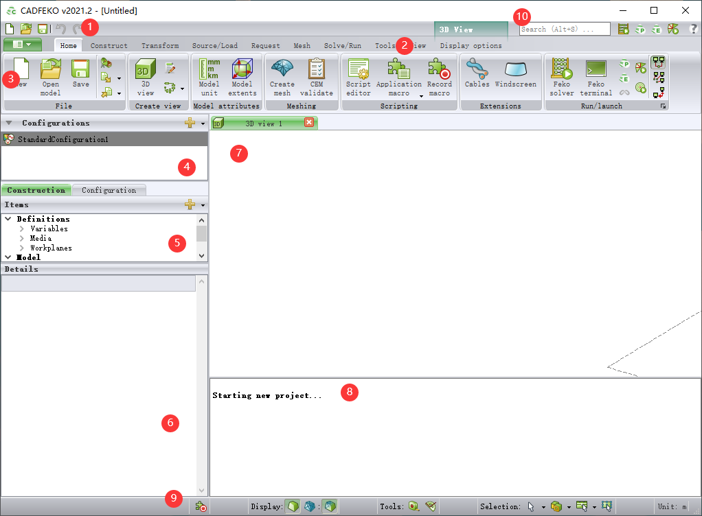 FEKO学习：1.前处理模块——CADFEKO、2.建模时直接移动坐标系使用相对坐标系_feko使用教程-CSDN博客