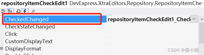 c# GridControl单元格设置为repositoryItemCheckEdit1实现单选复选效果_c#设置checkedit选中状态-CSDN博客