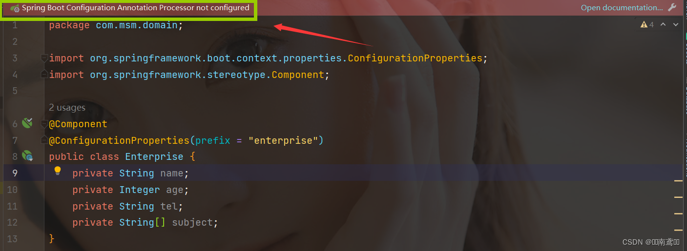 Spring Boot Configuration Annotation Processor Not Configured Csdn博客