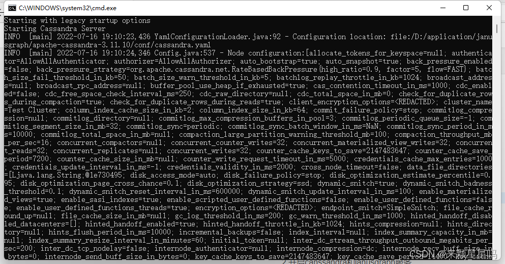 windows系统以cassandra为存储后端,使用janusgraph java api_cassandra janusgraph-CSDN博客