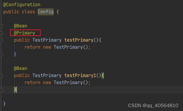 spring使用@Primary注解_spring @primary-CSDN博客