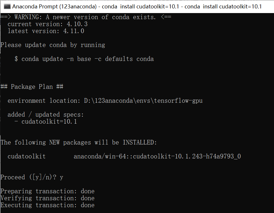 tensorflow安装步骤（GPU版本，Anaconda环境下，Windows10）_anaconda安装tensorflow-gpu对应python3.8-CSDN博客