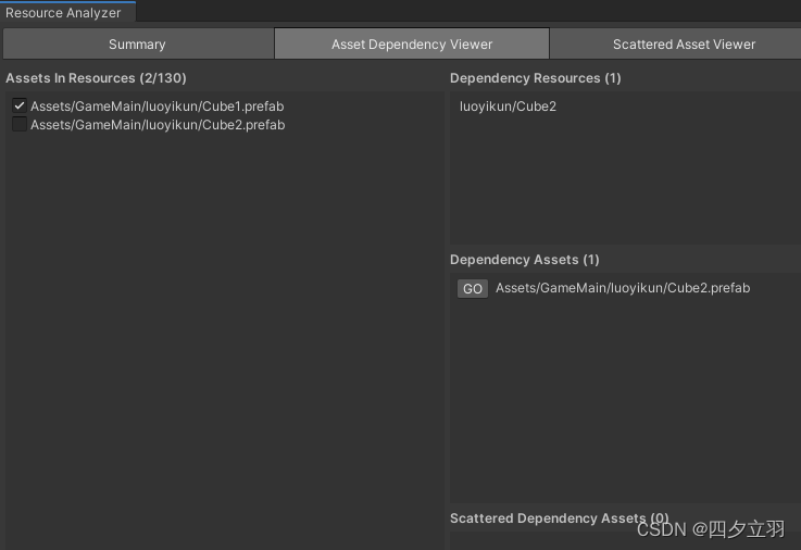 Unity3dgameframework:资源分析,资源依赖,循环依赖检测unity资源文件夹循环引用 Csdn博客