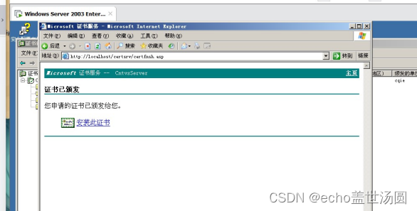 基于win server 2003——CA证书服务器安装_certsrv-CSDN博客