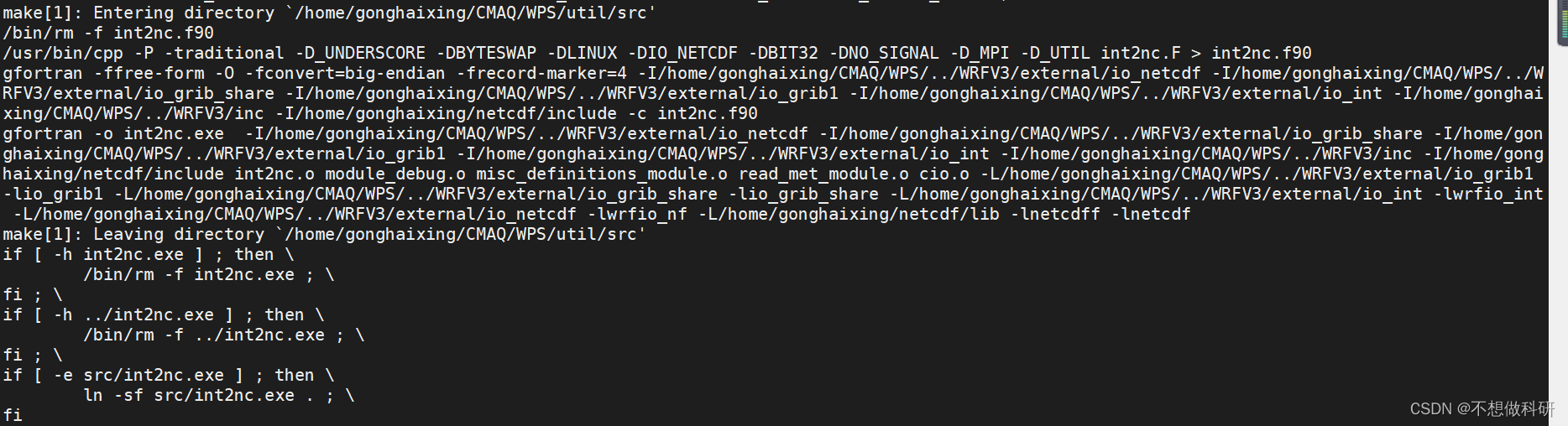 基于gfortran的WRF安装_wrf各版本的gfortran本本-CSDN博客