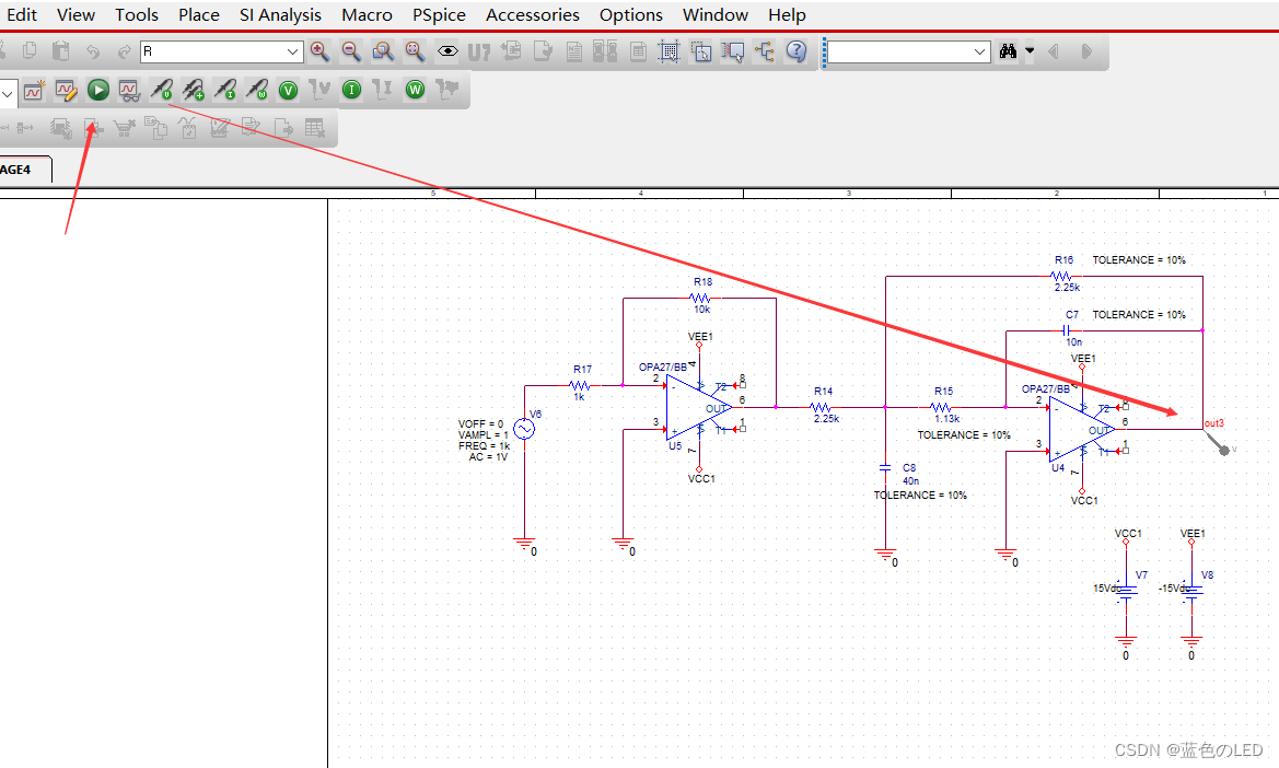 【笔记】使用OrCAD对电路进行蒙特卡洛分析和最坏分析_orcad探针在哪-CSDN博客