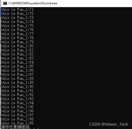 c++多线程基本使用_system("pause>nul");-CSDN博客