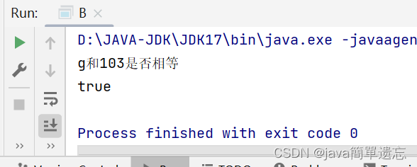 java语言比较字符和整数 比较“g“和103是否相等_java 比较103和g是否相等-CSDN博客