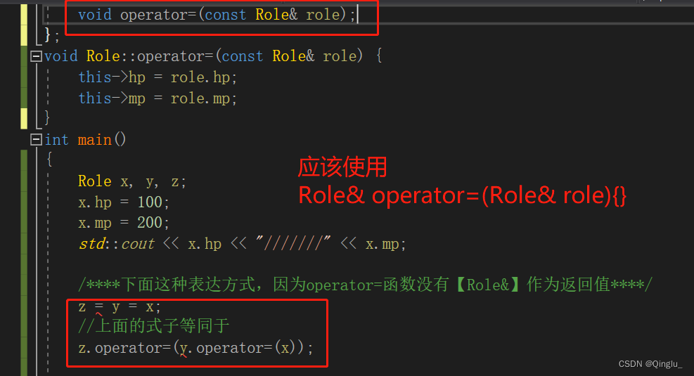 (c笔记)operator重载赋值运算符operator Csdn博客