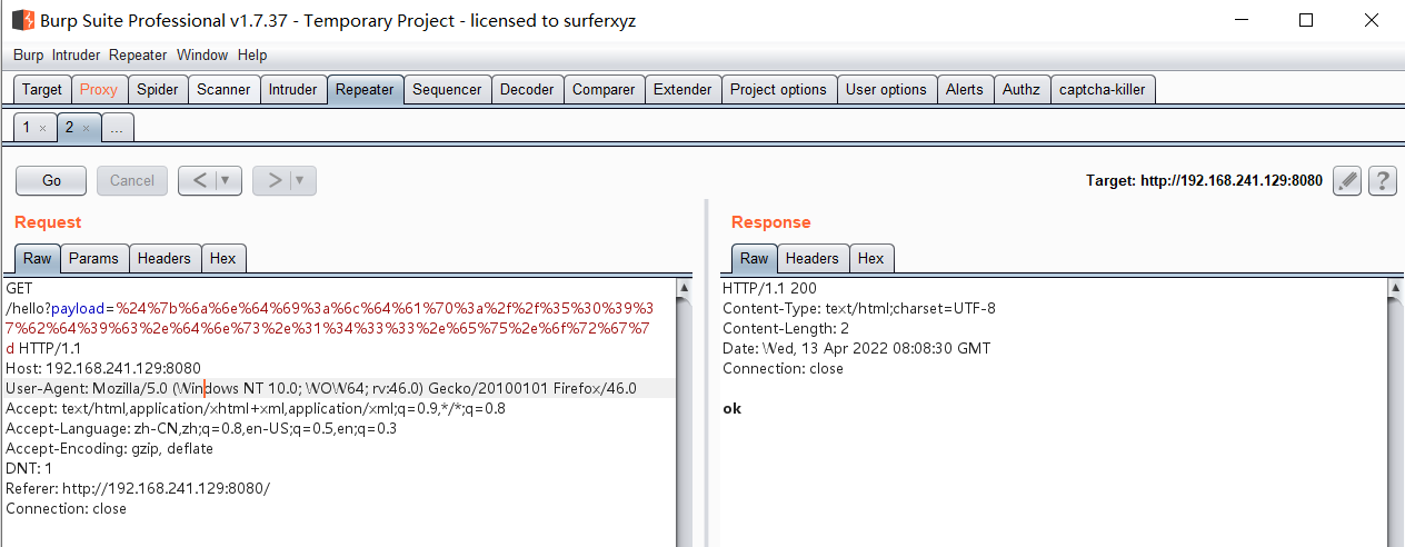 Apache Log4j2 RCE漏洞复现_dnslog平台1433.eu.org-CSDN博客